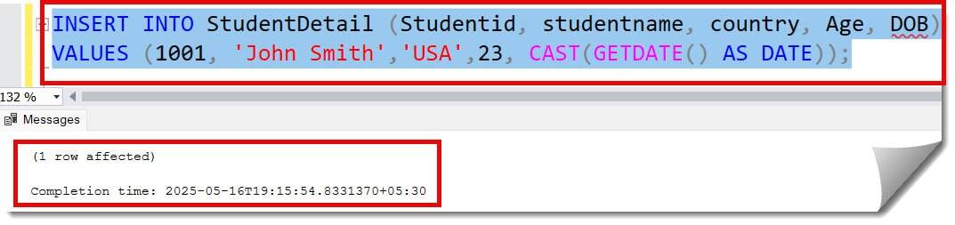 SQL Server Insert Date - SQL Server Guides