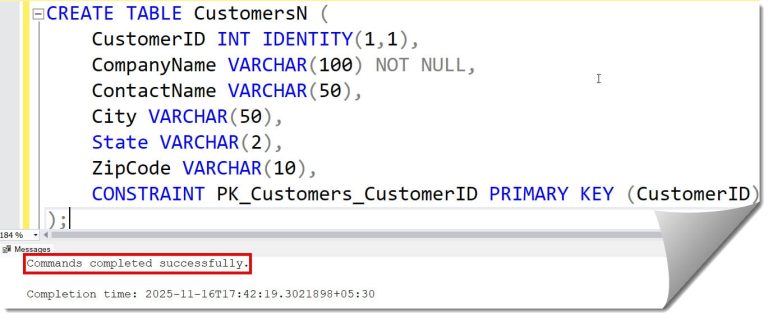 SQL Server Create Table With Primary Key - SQL Server Guides