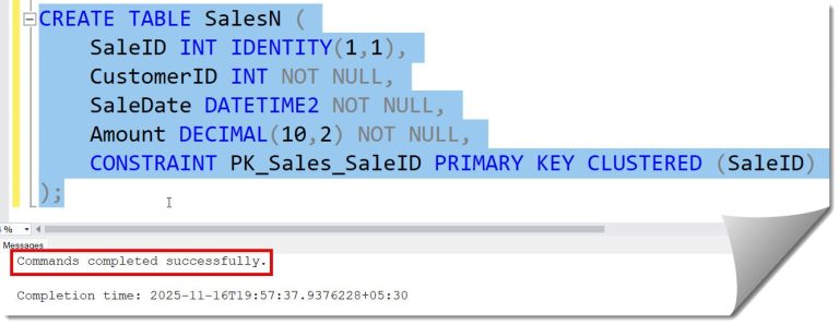 SQL Server Create Table With Primary Key - SQL Server Guides