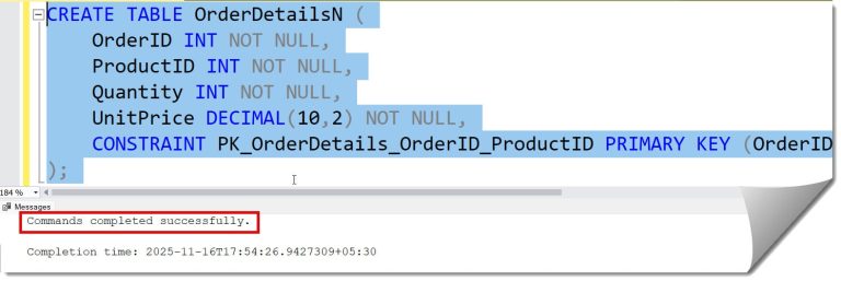 Sql Server Create Table With Primary Key Sql Server Guides