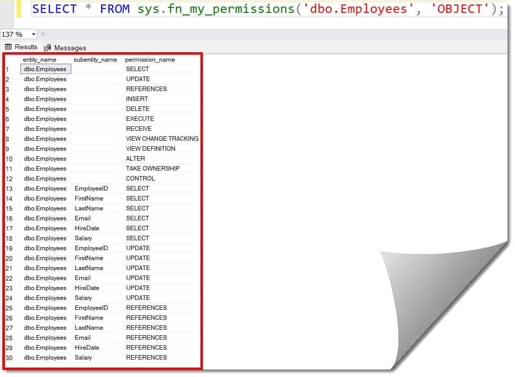 SQL Server Check User Permissions On Table - SQL Server Guides