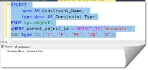 Drop All Constraints On A Table SQL Server - SQL Server Guides