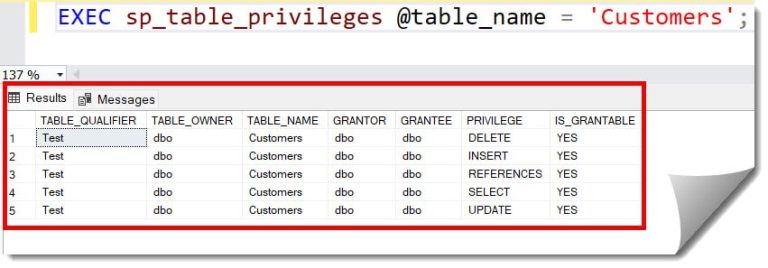SQL Server Check User Permissions On Table - SQL Server Guides