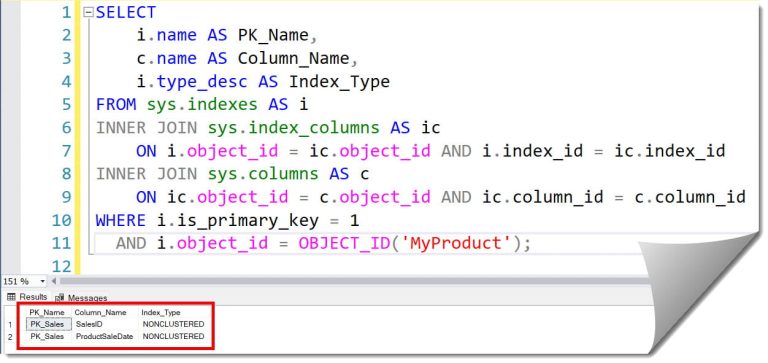 Get Primary Key Of Table SQL Server - SQL Server Guides
