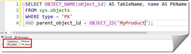 Get Primary Key Of Table SQL Server - SQL Server Guides