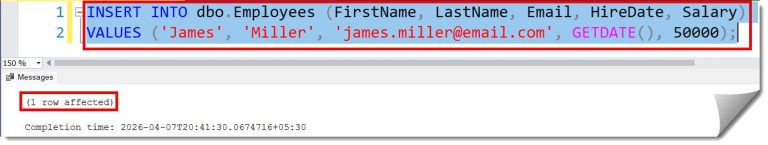How To Insert Data In SSMS - SQL Server Guides
